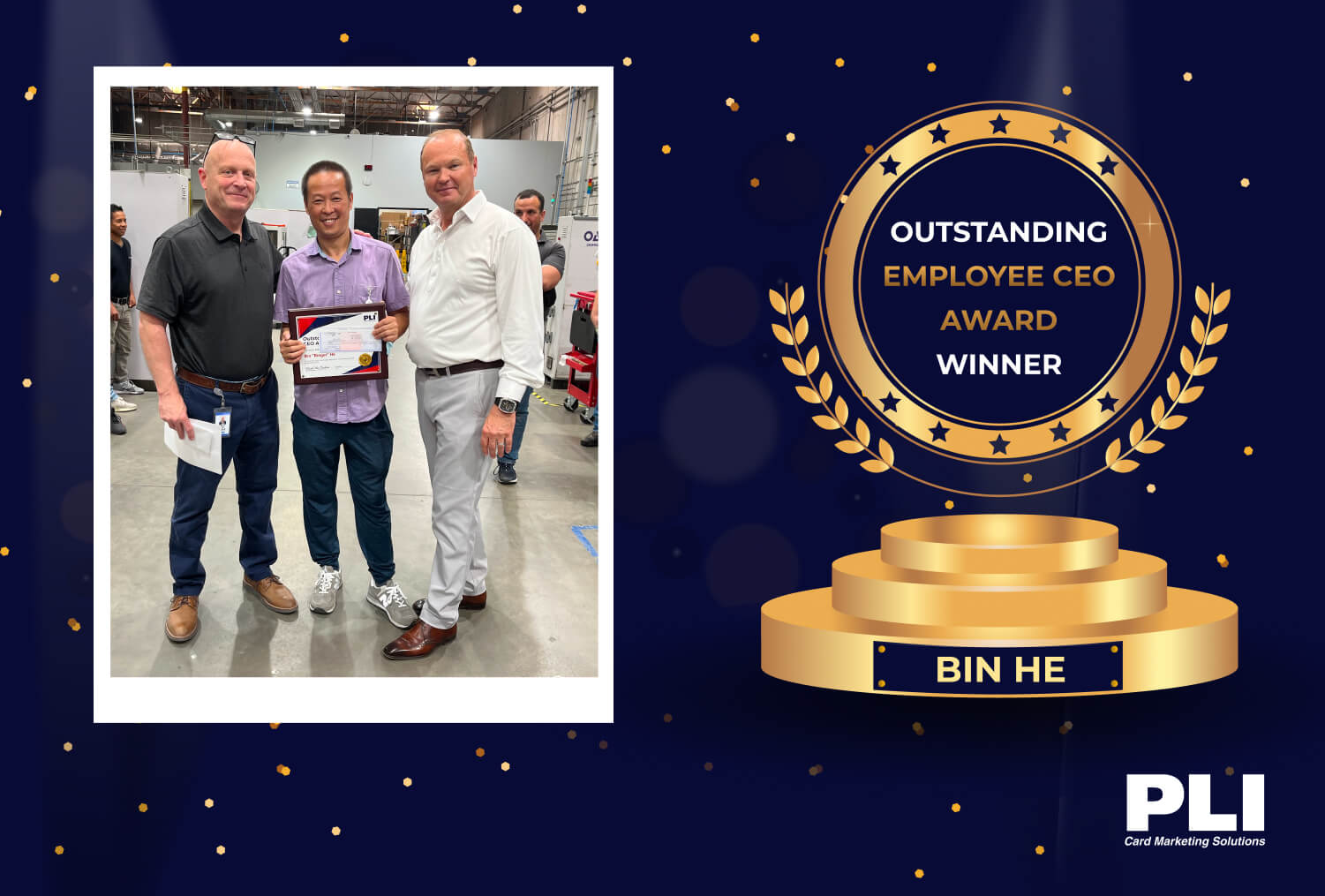 Bin He Wins CEO Award for Excellence - PLI